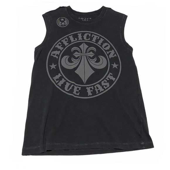 Affliction | Shirts | Affliction Live Fast Acid Wash Tank | Poshmark